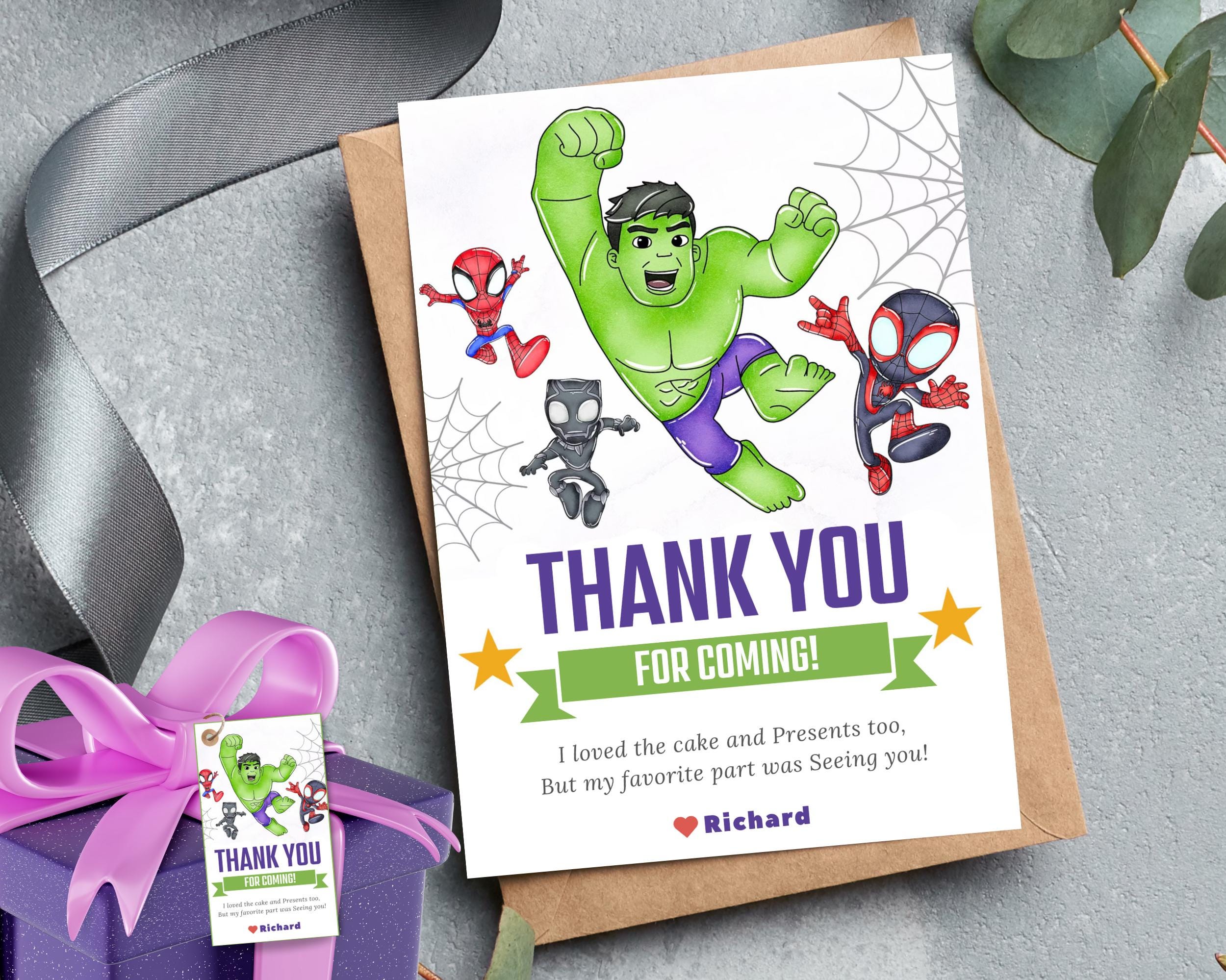 The Incredible Hulk Welcome Birthday Sign Spidey and His Amazing ...