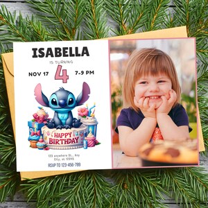Lilo & Stitch Inspired Photo Display Stitch Birthday Picture Custom ...