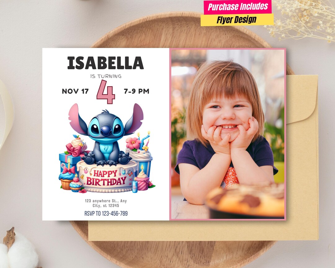 Lilo & Stitch Inspired Photo Display Stitch Birthday Picture Custom ...