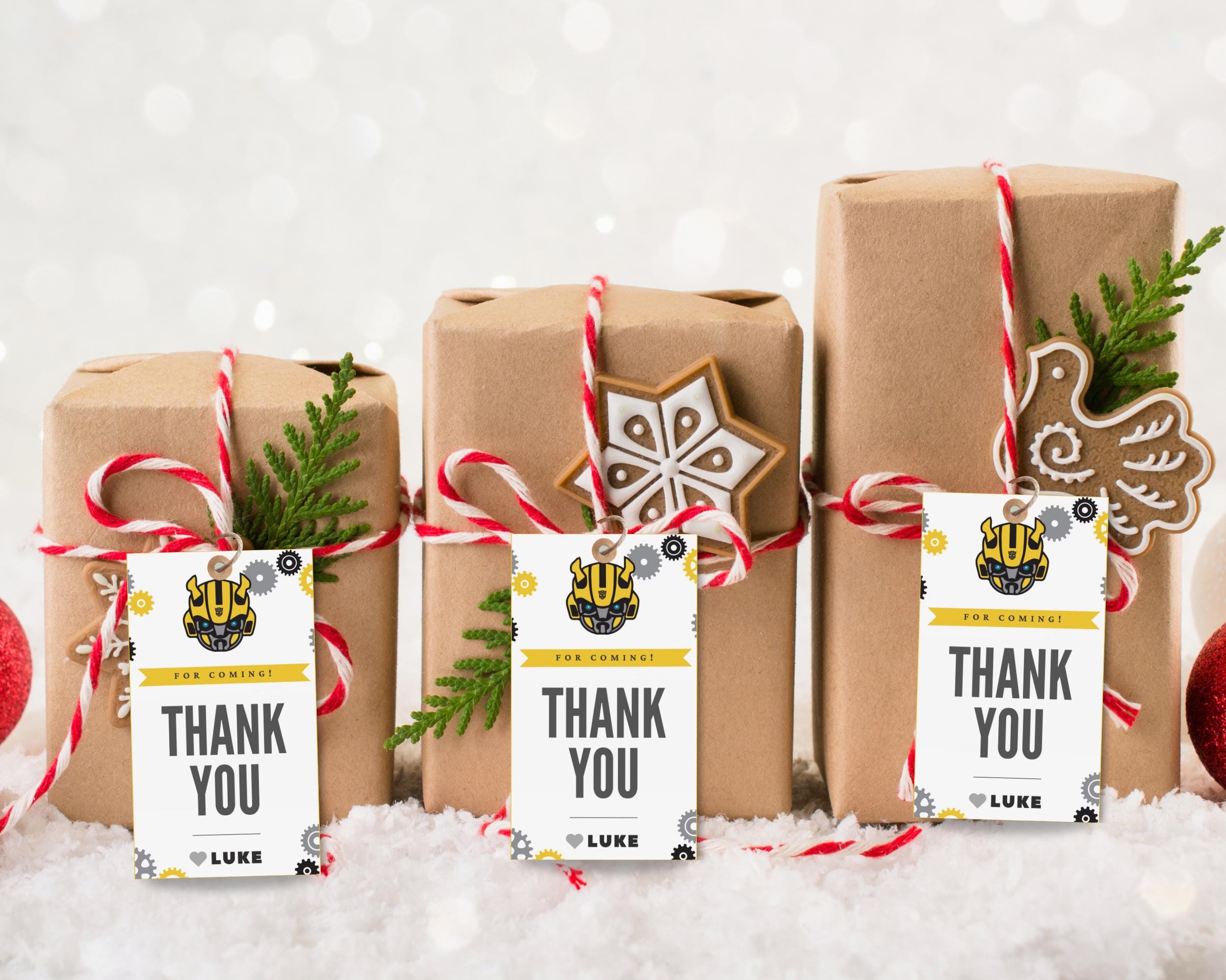 Transformers Birthday Tag Printable Transformers Thank You Bumblebee ...