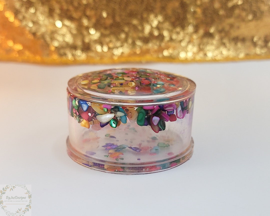 Rainbow Circle Jewelry Box Circle Shaped Trinket Trinket - Etsy
