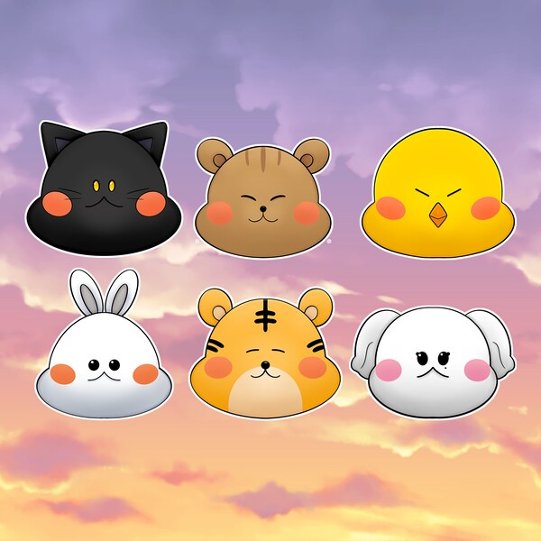 Oneus Animal Sticker - Etsy
