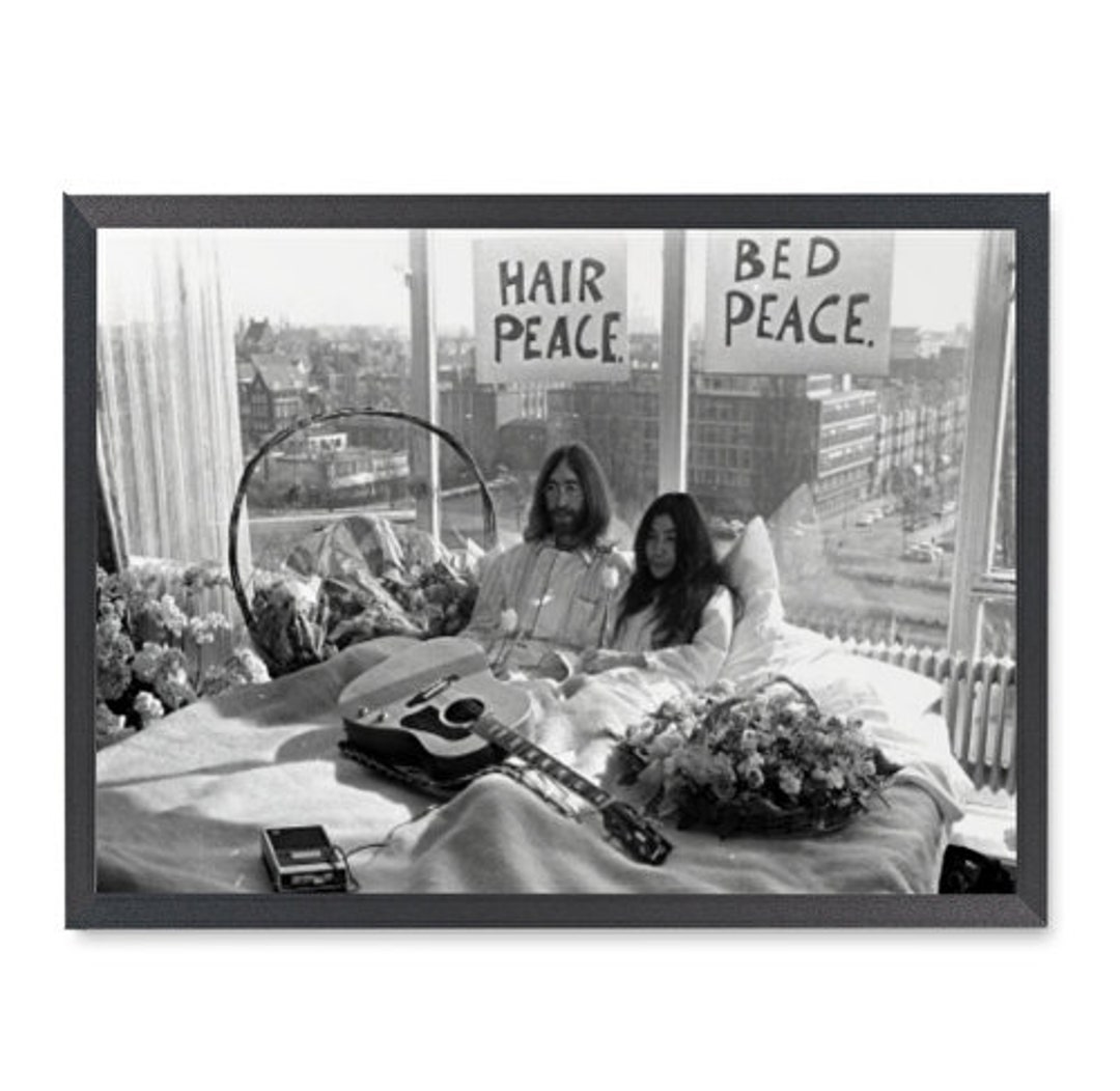 Bed Peace Download, Bed Peace Printable Poster, John Lennon and Yoko ...