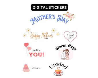 Happy Mother's Day, Happy Mother's Day Stickers, Mother's Day Labels ...