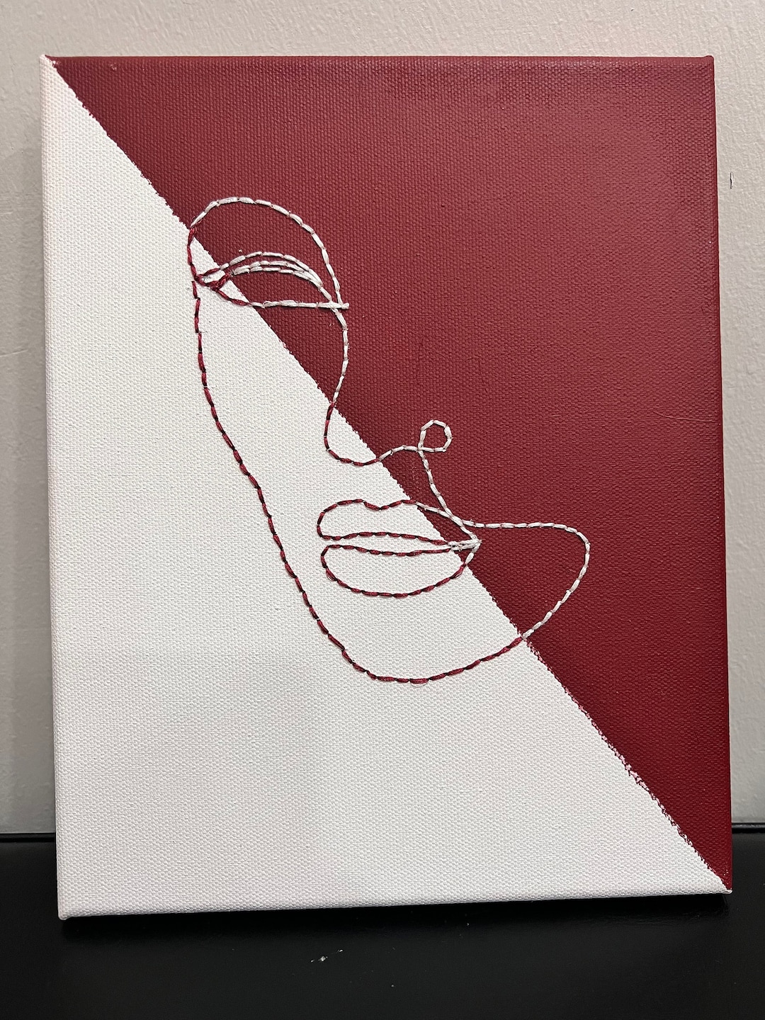 Embroidery Canvas Line Art Painting - Etsy