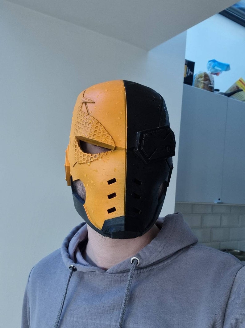 Free Shipping Deathstroke Helmet / Mask / Adult Size 2425 Villain Mask ...