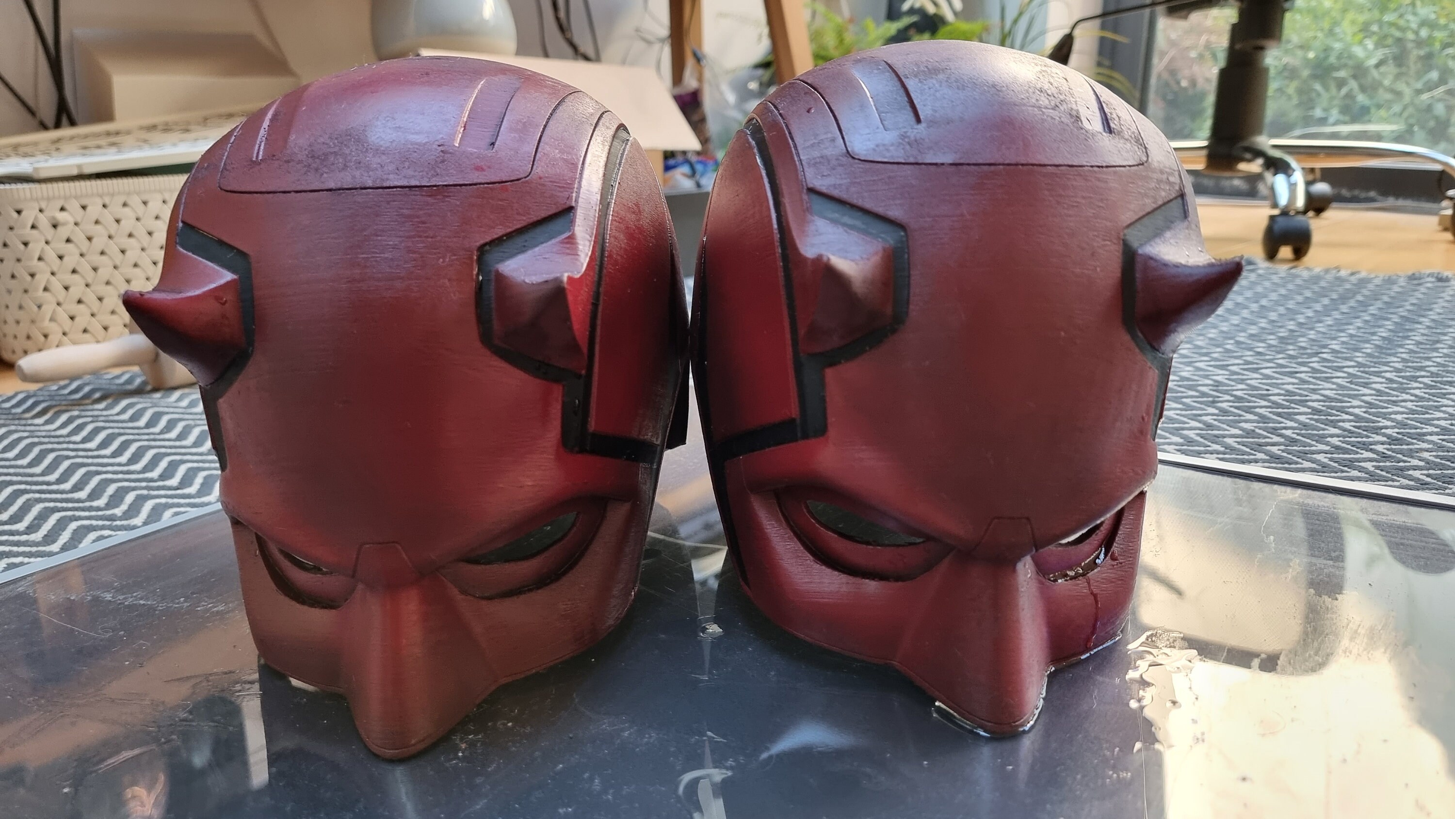 Free Shipping Daredevil Helmet/ Mask, Cowl/ Devil of Hells Kitchen ...