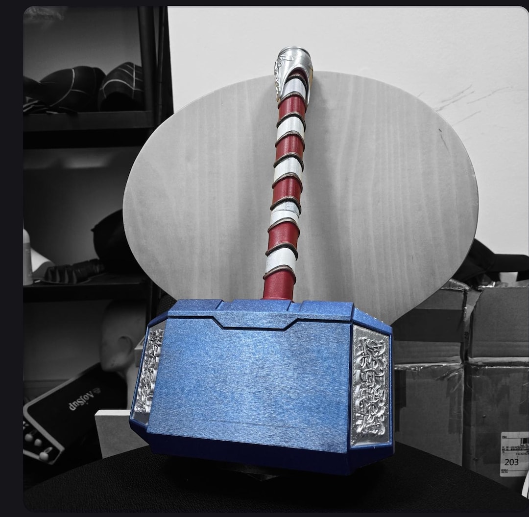 Captain America Mjolnir Hammer Replica | Marvel Cosplay Prop With Cap's ...