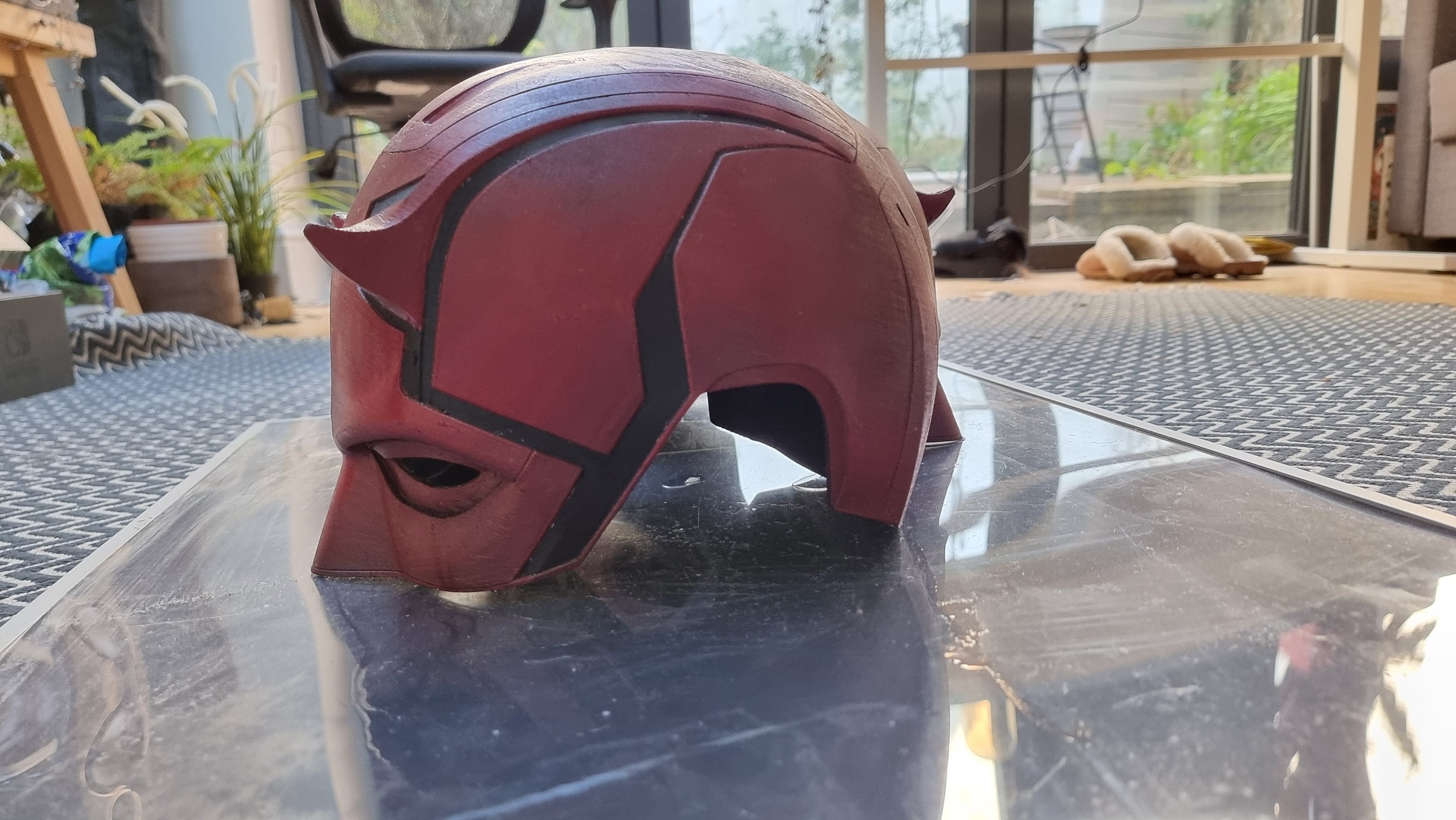 Free Shipping Daredevil Helmet/ Mask, Cowl/ Devil of Hells Kitchen ...