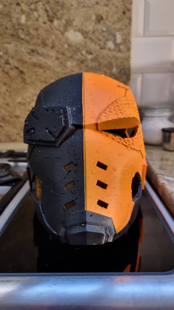 Bare Print Deathstroke Helmet / Mask / Adult Size 2425 Villain Mask ...