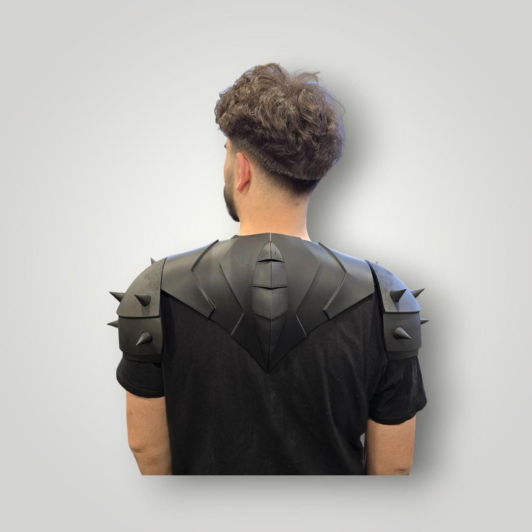 Shoulder Armor With Spikes & Back Plate – the Absolute Bat Cosplay ...