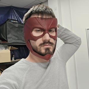 Kid Flash Helmet With Goggles – Comic Accurate Red & Silver Cosplay ...