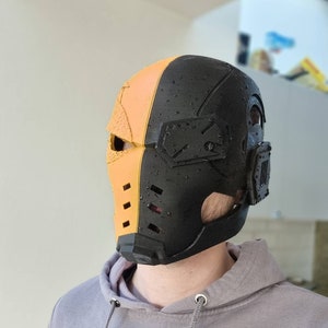 Free Shipping! Deathstroke Helmet / Mask / Adult Size 24"-25" Villain ...