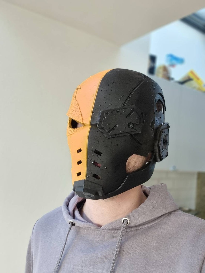 Free Shipping Deathstroke Helmet / Mask / Adult Size 2425 Villain Mask ...
