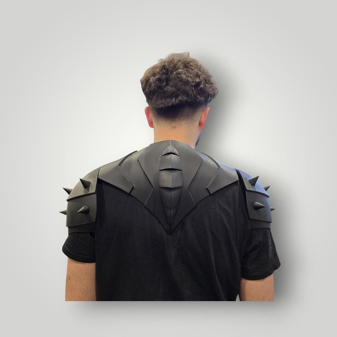 Shoulder Armor With Spikes & Back Plate – the Absolute Bat Cosplay ...