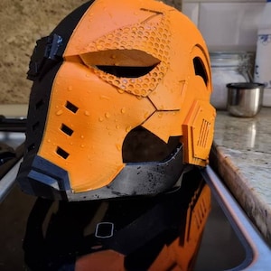 Free Shipping! Deathstroke Helmet / Mask / Adult Size 24"-25" Villain ...