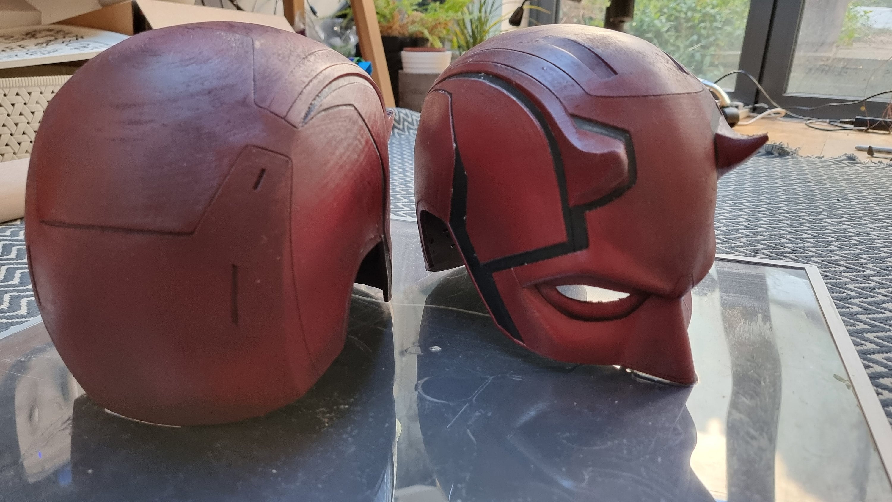 Free Shipping Daredevil Helmet/ Mask, Cowl/ Devil of Hells Kitchen ...