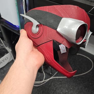 Kid Flash Helmet With Goggles – Comic Accurate Red & Silver Cosplay ...