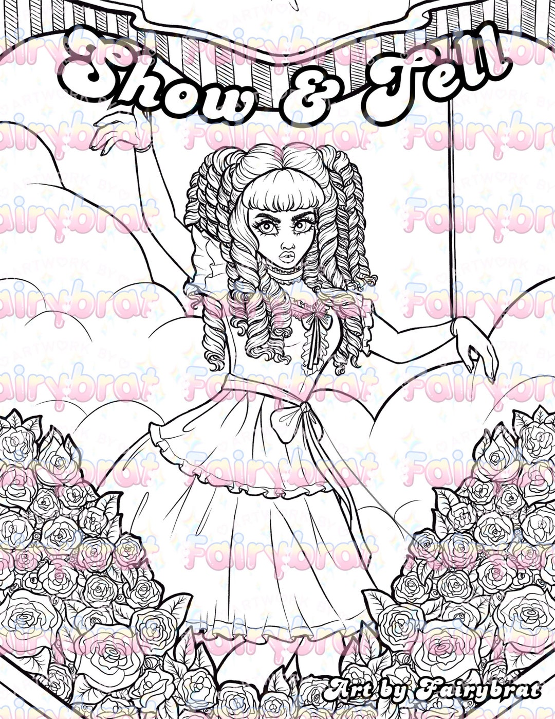 Show & Tell Coloring Page - Etsy