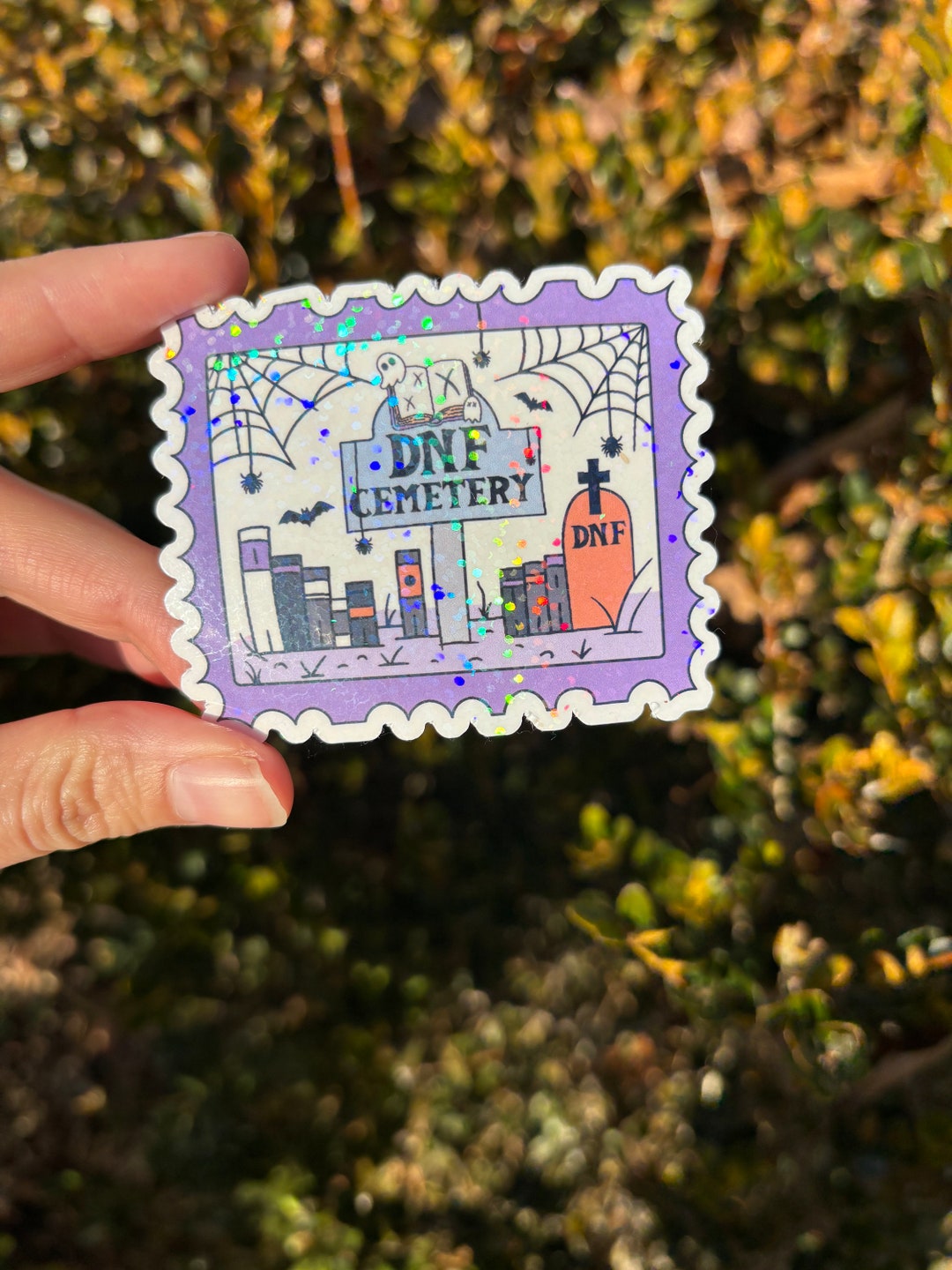 DNF Graveyard, Book Slump Sticker, Booktok Sticker, Did Not Finish Book ...