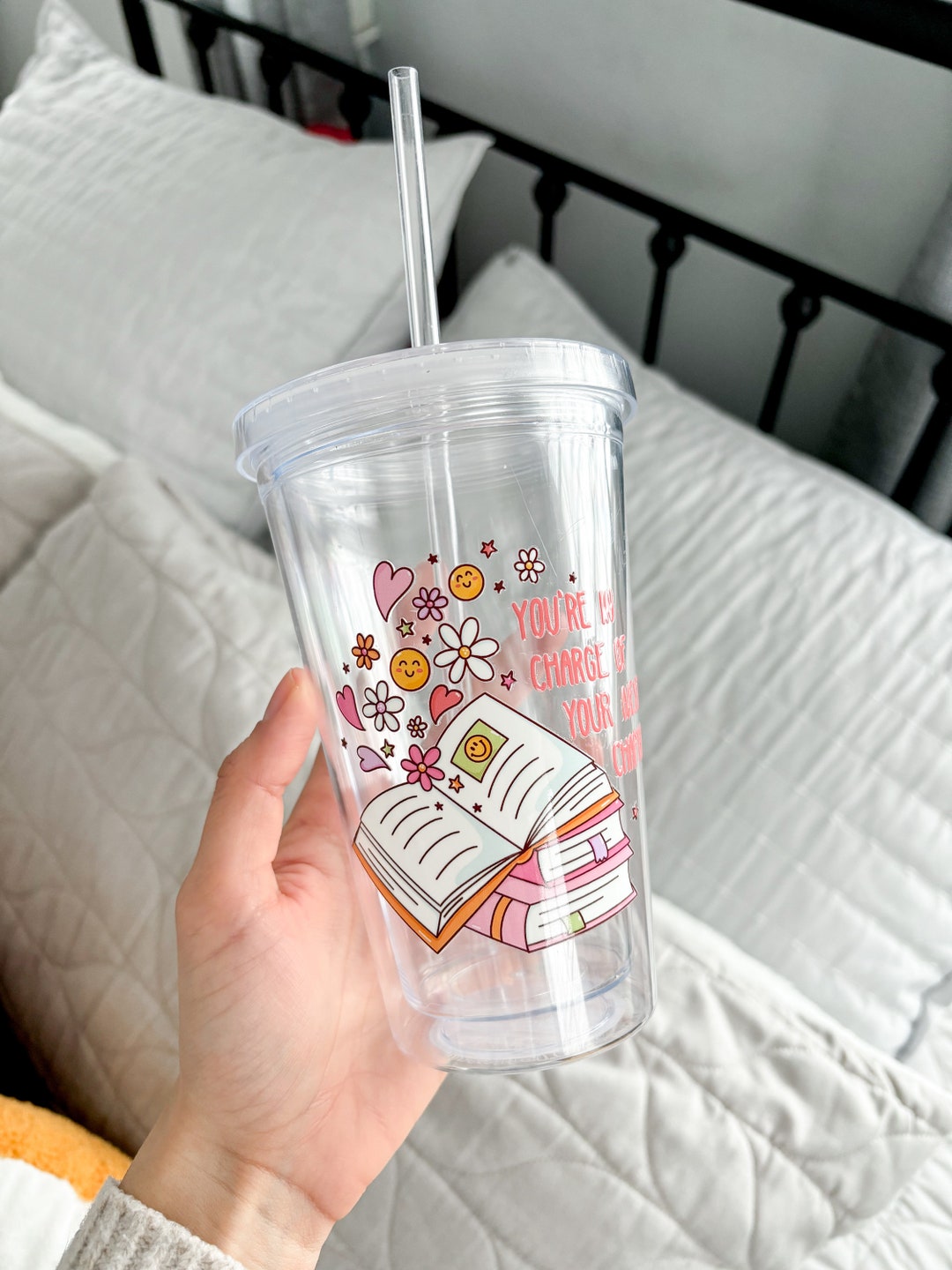 You're in Charge of Your Next Chapter Iced Coffee Cup, One More Chapter ...