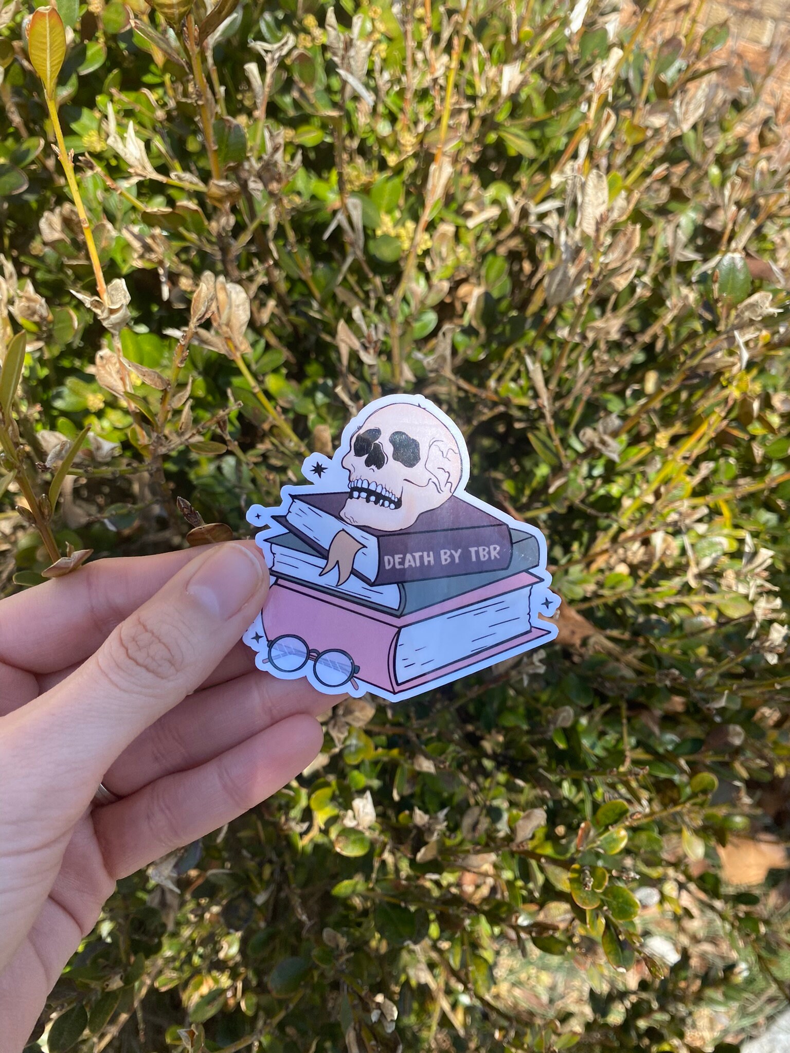 Death by TBR Sticker TBR Decal TBR Kindle Sticker Tbr Sign - Etsy UK