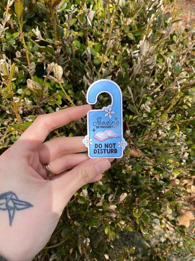 Do Not Disturb Reading Sticker for Book Lover Book Lover - Etsy