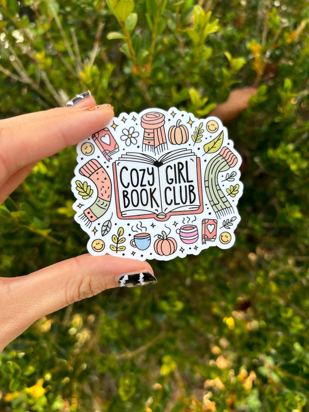 Cozy Girl Book Club Sticker, Book Club Gift, Bookish Sticker, Booktok ...