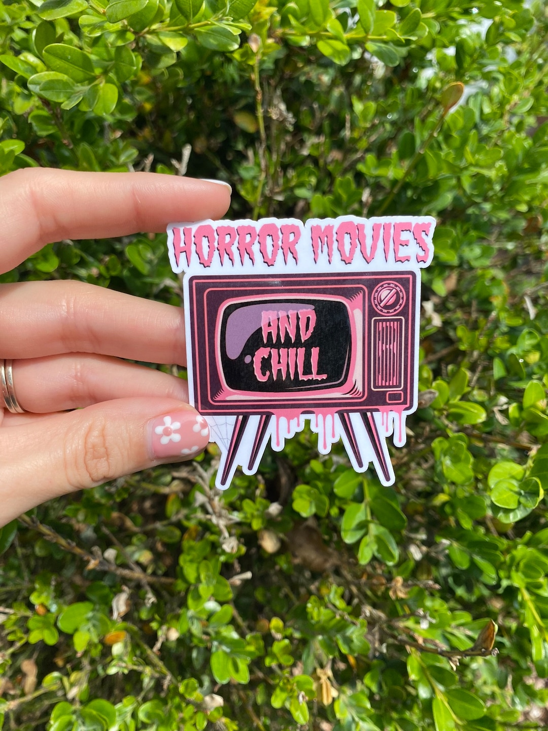 Horror Movie and Chill Sticker, Horror Sticker, Creepy Sticker, Horror ...
