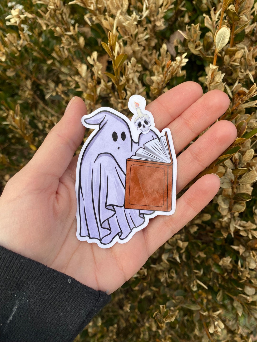 Ghost Reading Sticker, Books and Ghost, Ghost Reading Books Water ...