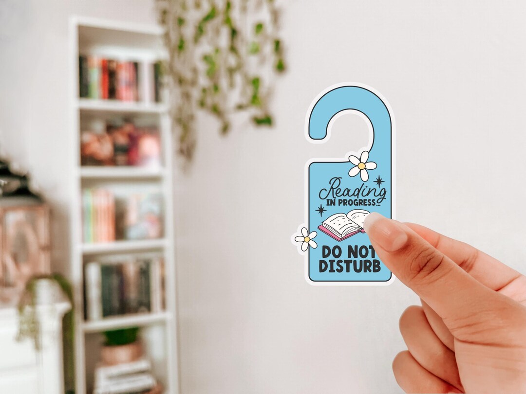 Do Not Disturb Reading Sticker, for Book Lover, Book Lover Sticker ...