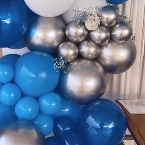 Blue Balloon Arch/ Dodger Balloons/ Men Birthday Balloons/ Boy Birthday ...