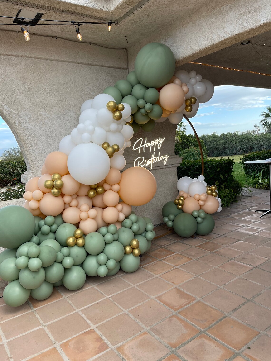 Olive Balloon Kit/ Eucalyptus Green White Olive Nude Gold - Etsy