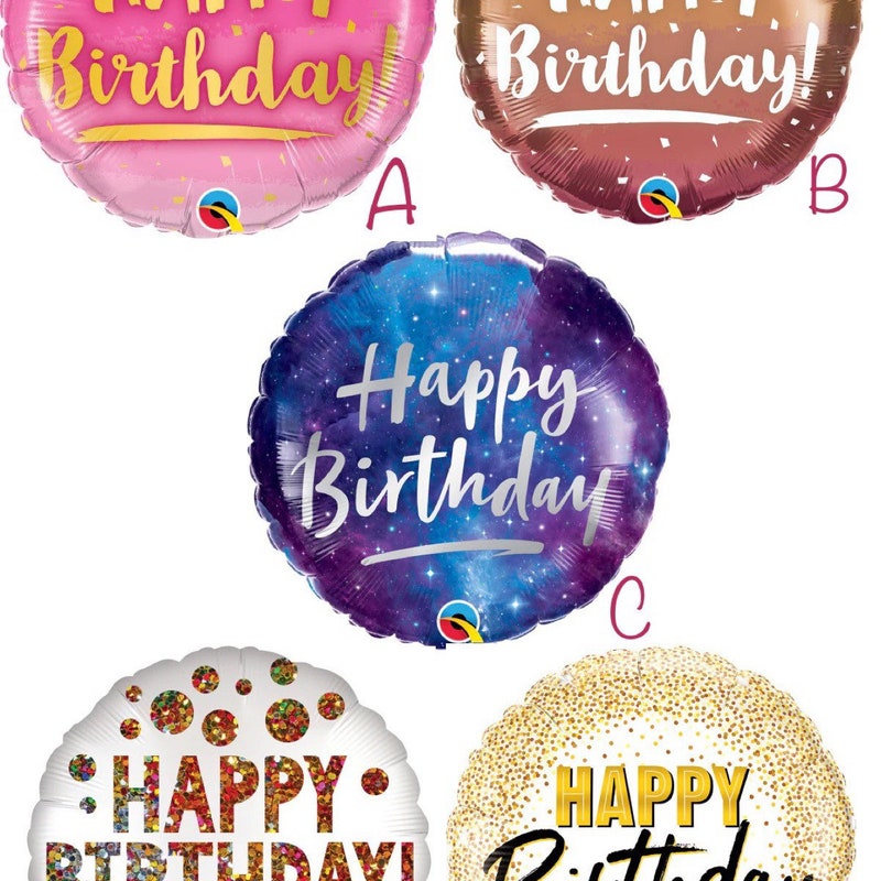 Happy Birthday Foil Balloons - Etsy