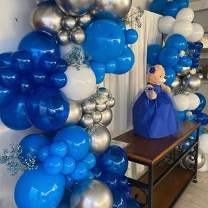 Blue Balloon Arch/ Dodger Balloons/ Men Birthday Balloons/ Boy Birthday ...