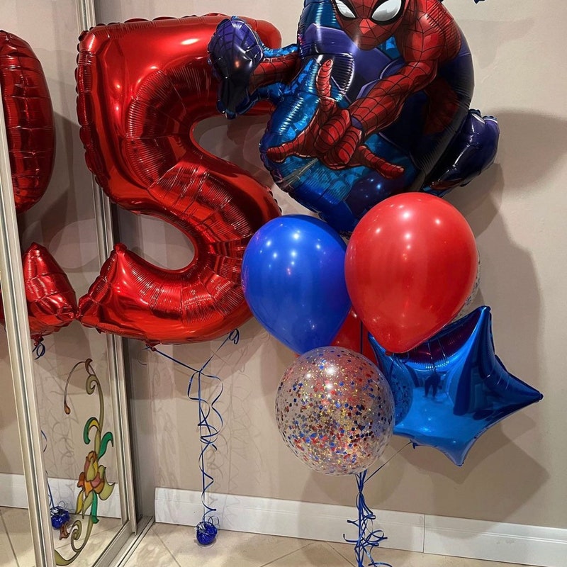 Spiderman Balloons - Etsy