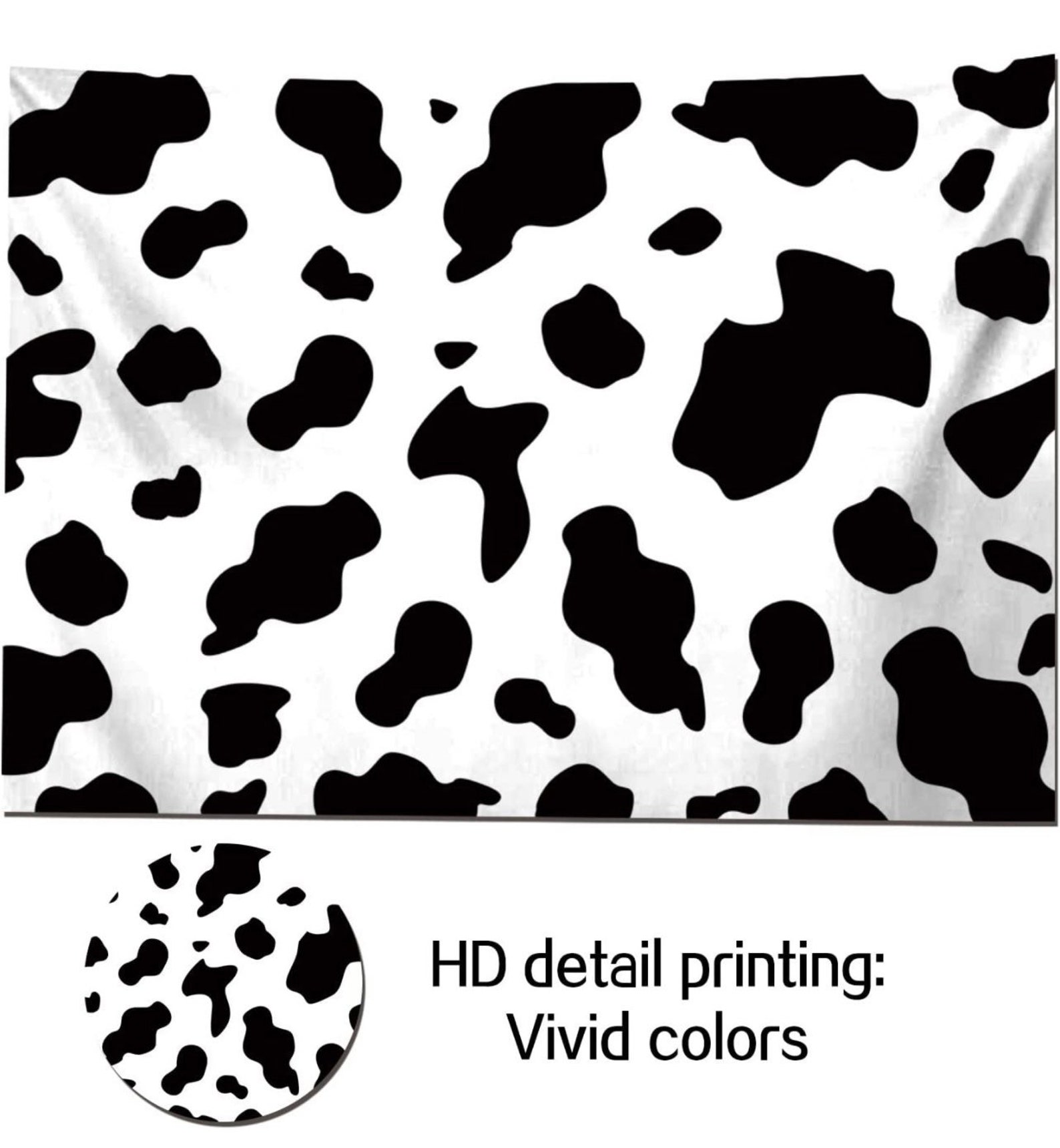 7 X 5 Cow Print Backdrop/ Cow Banner Cow Decor/ Farm Party - Etsy