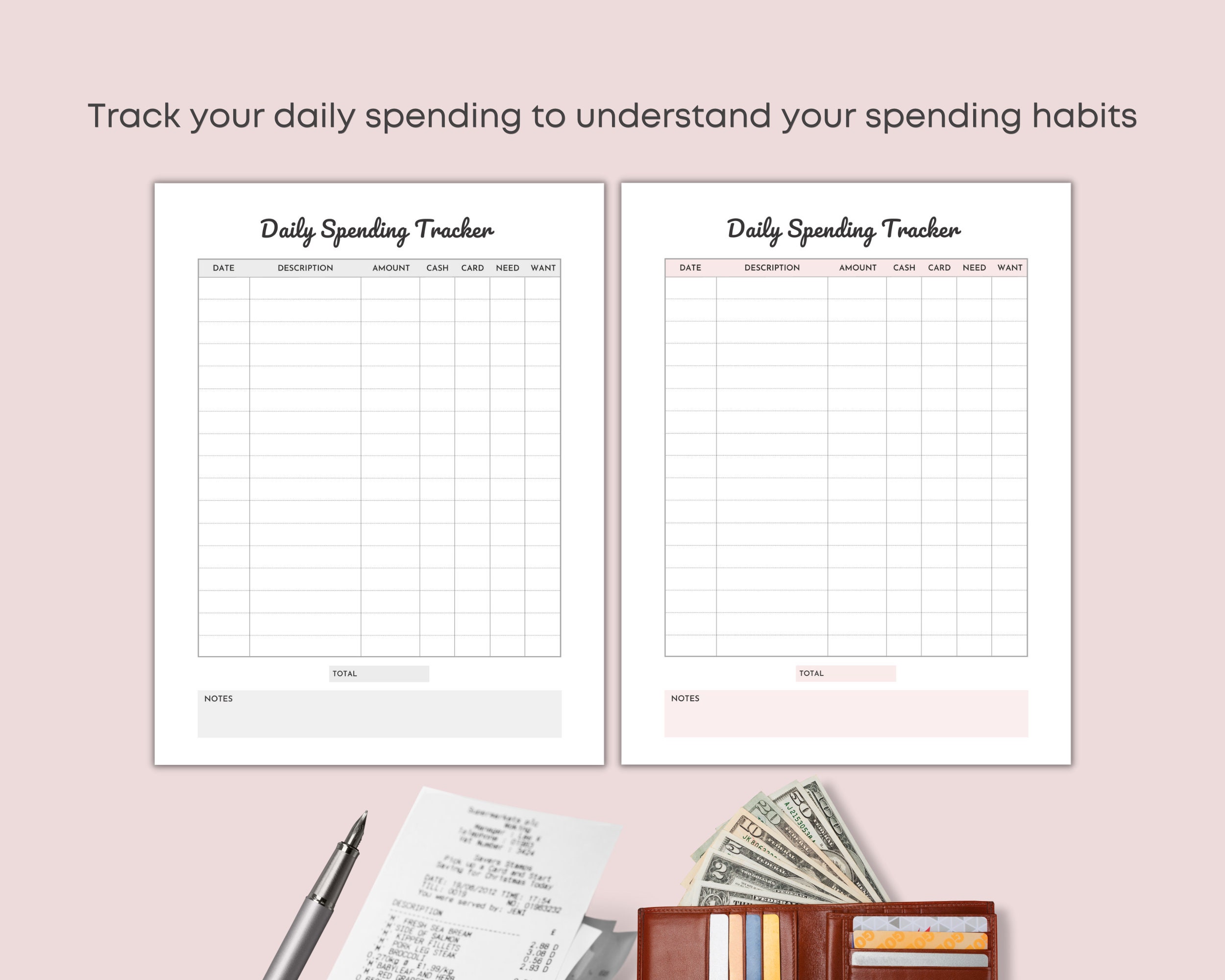 Finance Planner Printable, Expense Tracker, Bill Tracker, No Spend ...
