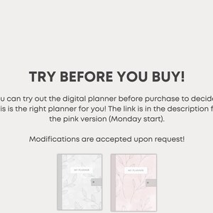 Undated Digital Planner, Portrait Style, Digital Planner, Monthly ...