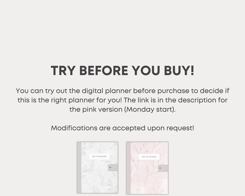 Undated Digital Planner, Portrait Style, Digital Planner, Monthly ...