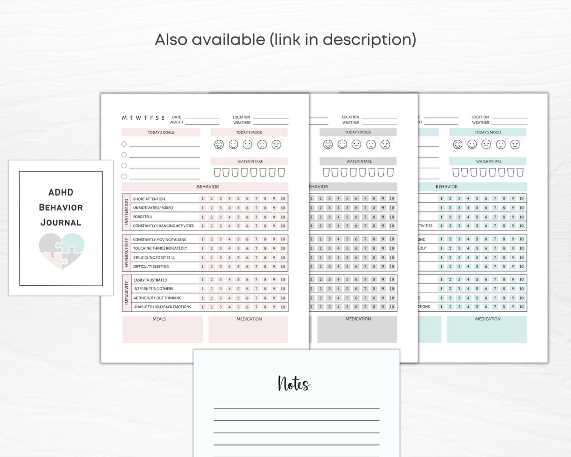 ADHD Behavior Tracker Printable Daily Behavior Tracker ADHD | Etsy Canada