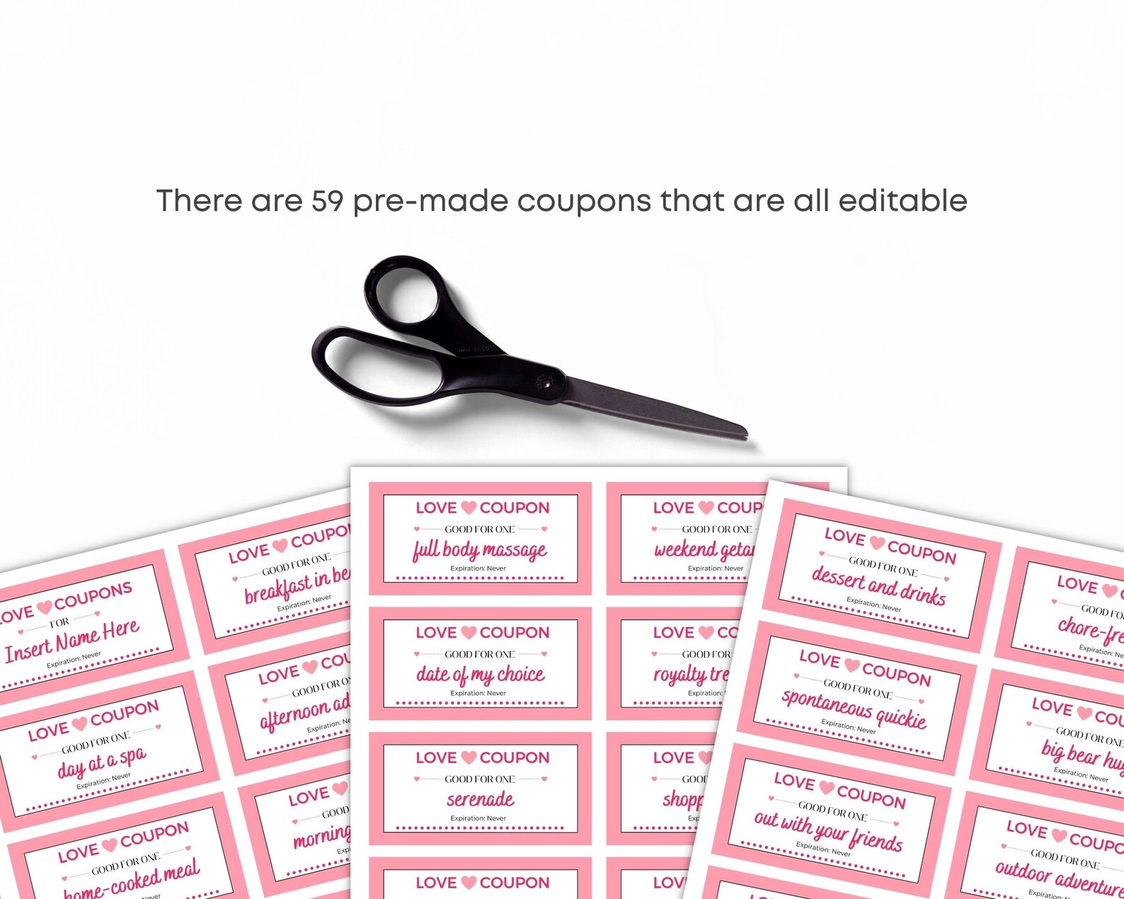 Printable Valentine Bundle, Custom Valentine's Day Card, Editable Love ...