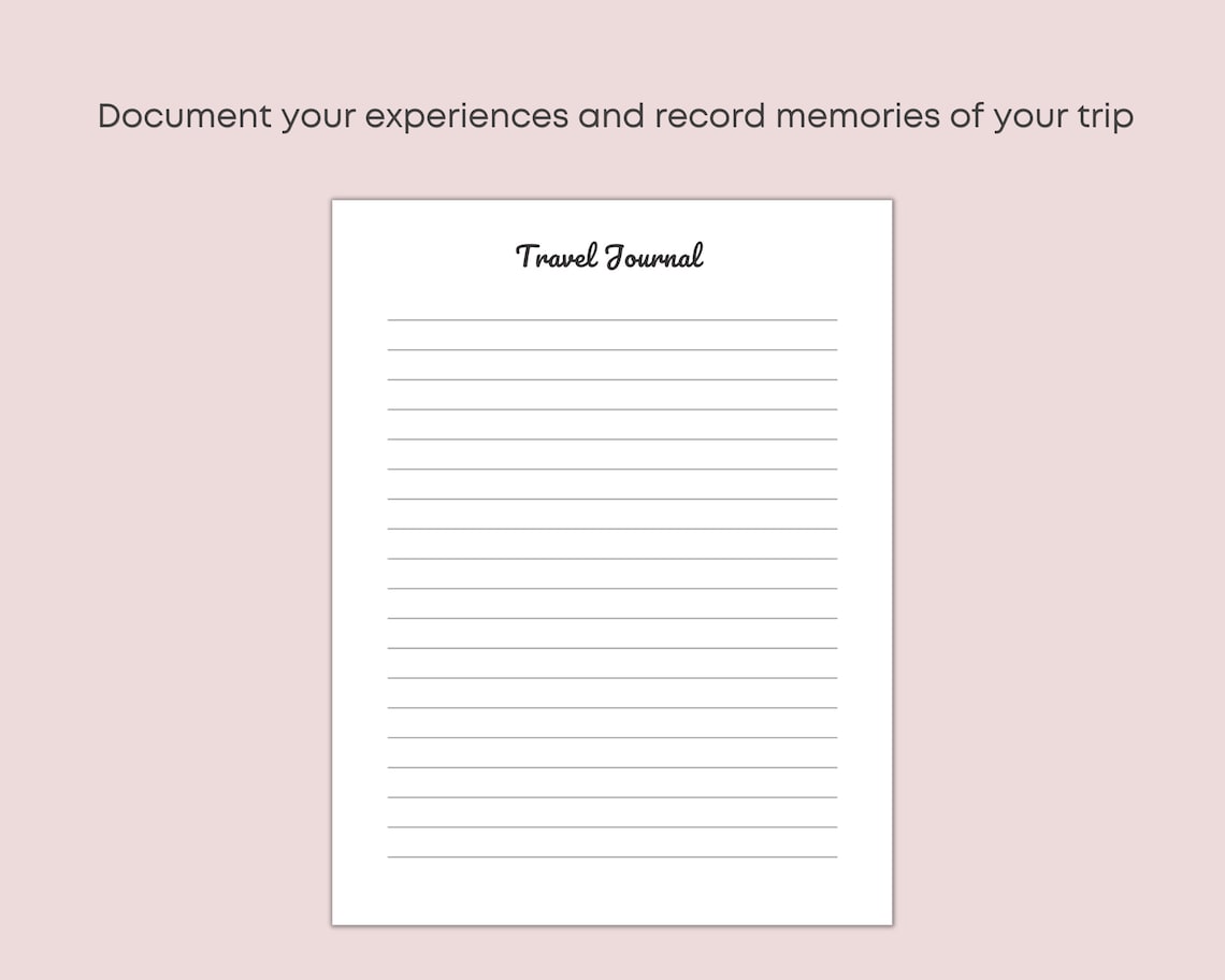 Travel Planner Printable, Trip Planner, Vacation Planner, Bucket List ...