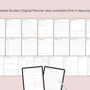 Student Planner Printable, Academic Planner, Class Schedule, 2023 ...