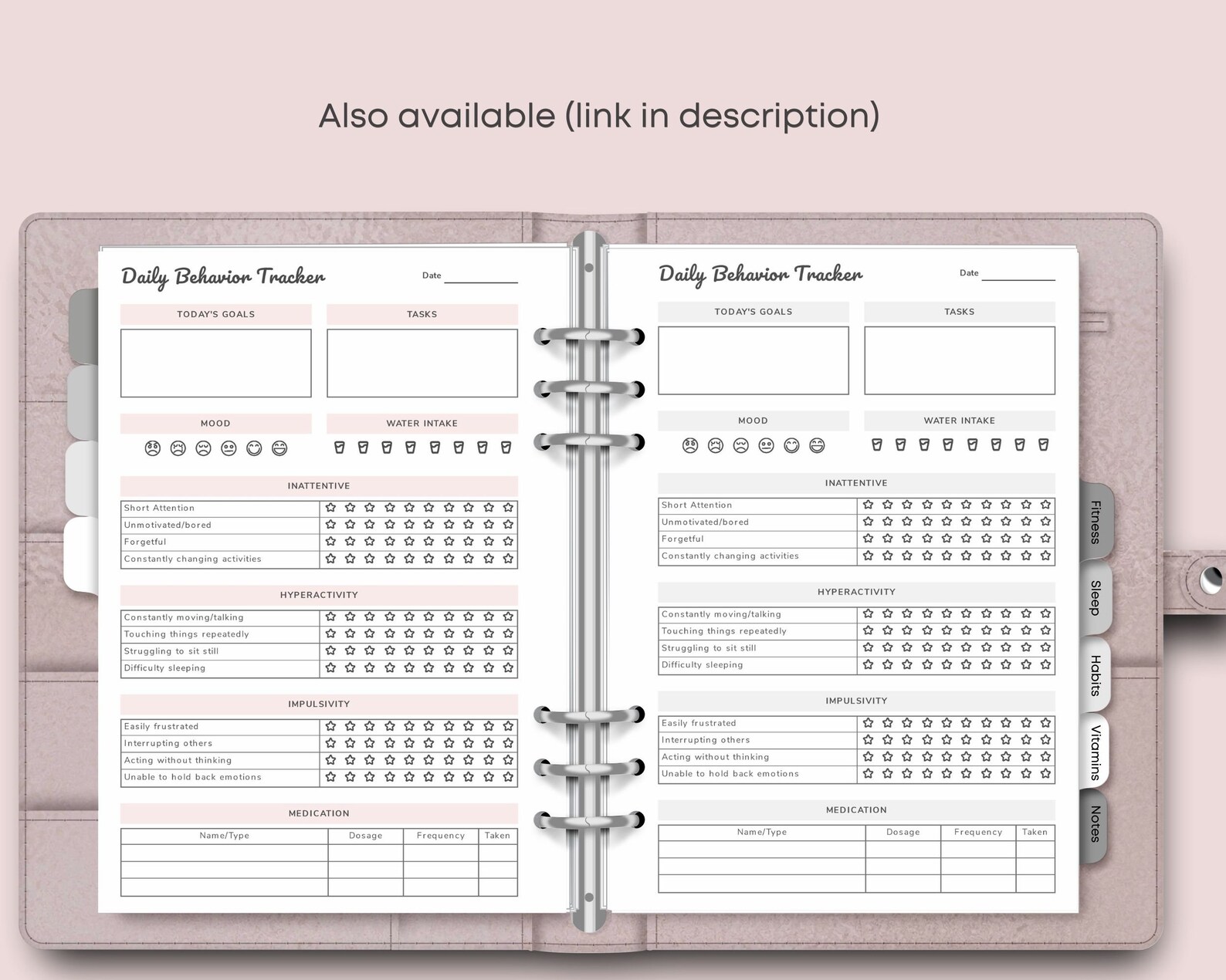 ADHD Daily Planner Printable, ADHD Tracker, Behavior Tracker, ADHD ...