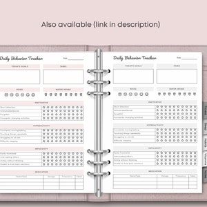 ADHD Daily Planner Printable, ADHD Tracker, Behavior Tracker, ADHD ...