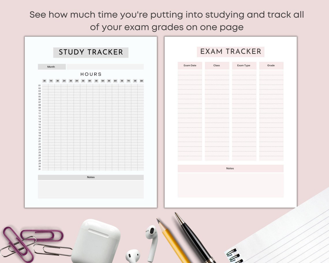 Student Planner Printable Academic Planner Class Schedule | Etsy