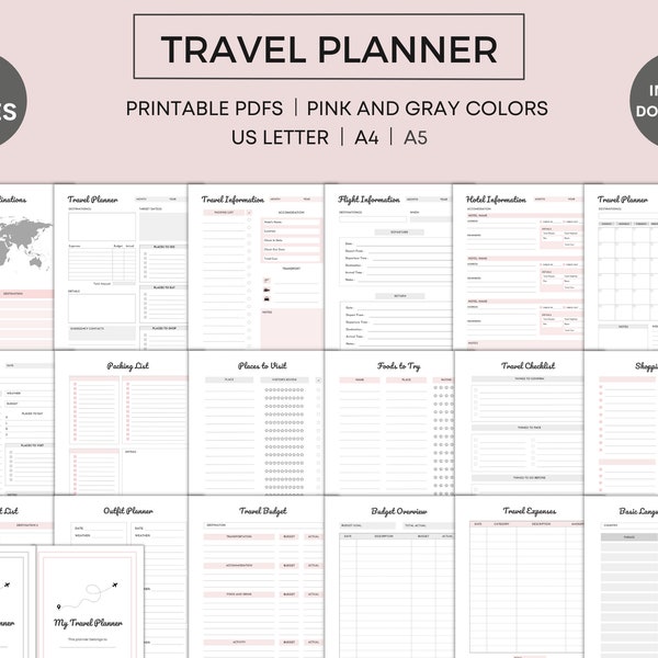 Vacation Planner - Etsy