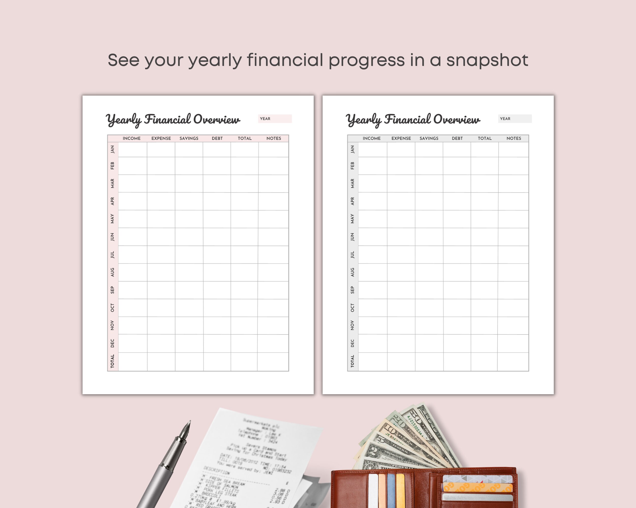 Finance Planner Printable, Expense Tracker, Bill Tracker, No Spend ...