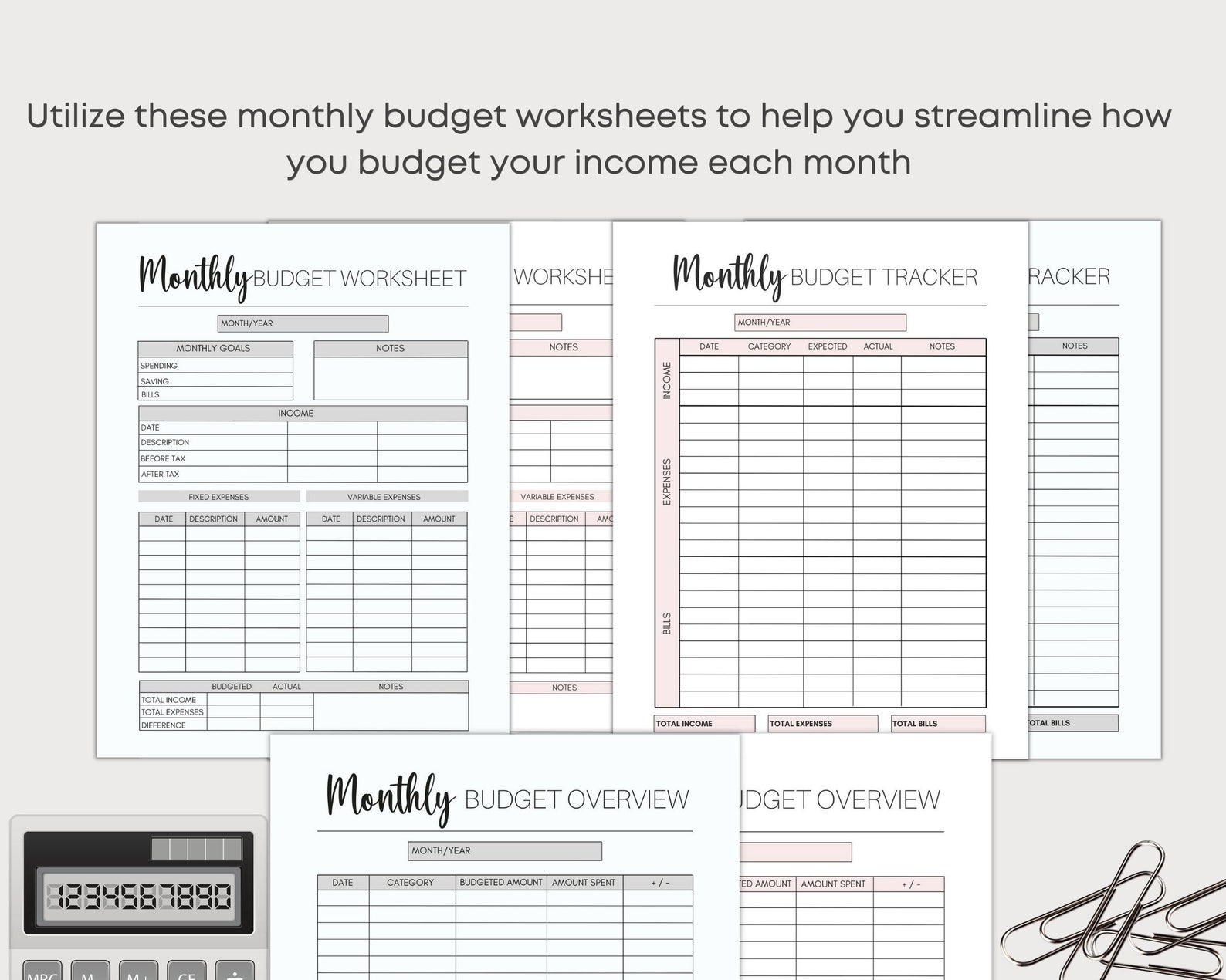 Budget Planner and Savings Tracker Bundle, Savings Challenges, Budget ...